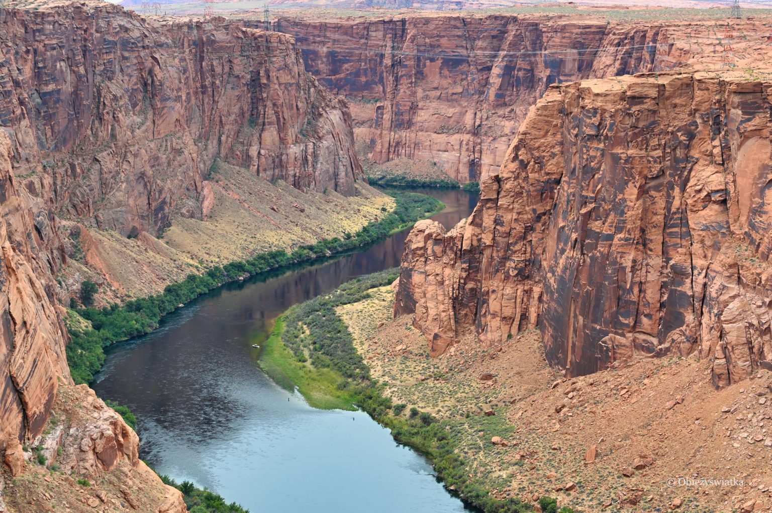 Zapora i most Glen Canyon na rzece Kolorado - Zapiski Obieżyświatki