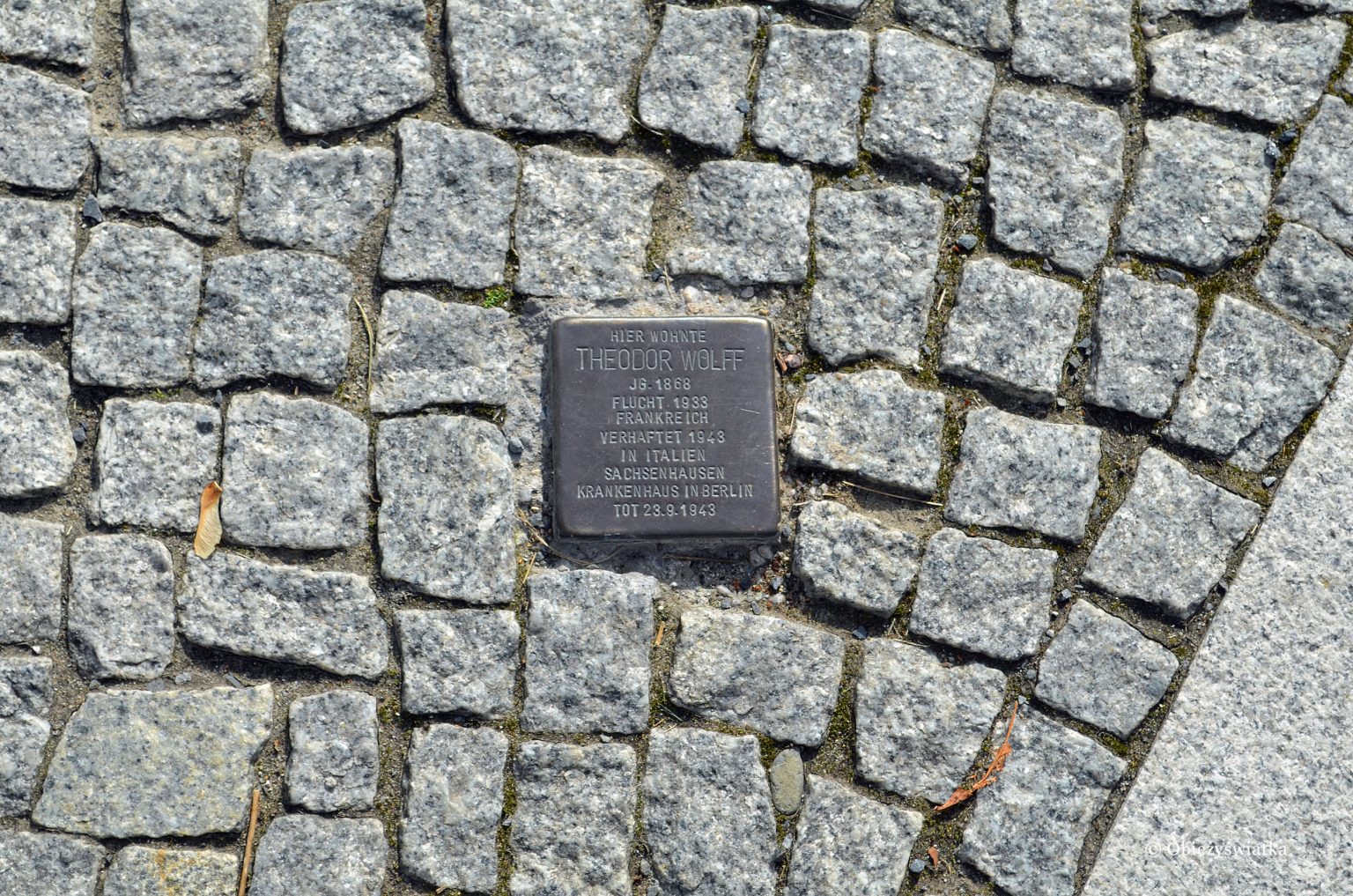 Stolperstein, Berlin - Zapiski Obieżyświatki